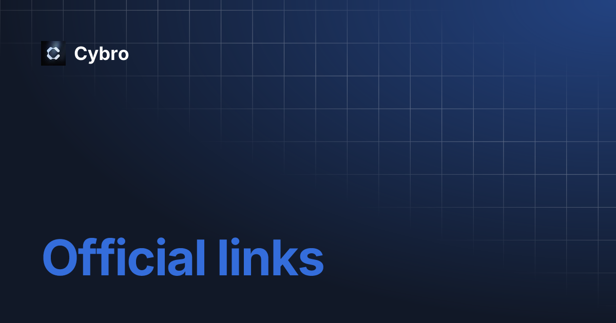 Official links | Cybro