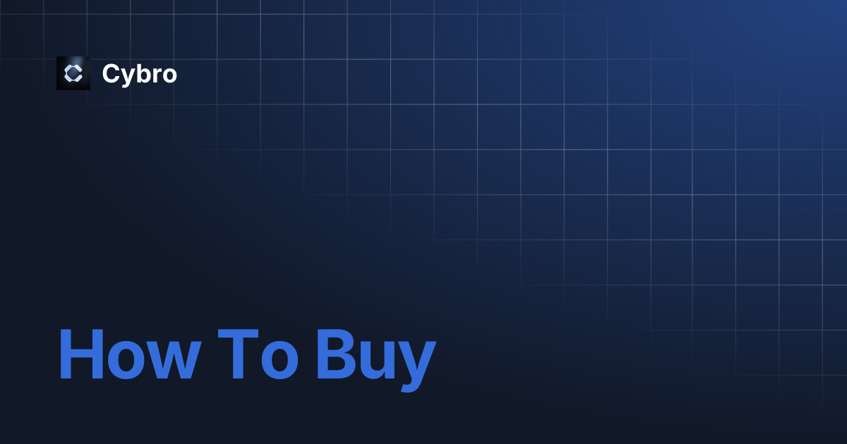 How To Buy | Cybro